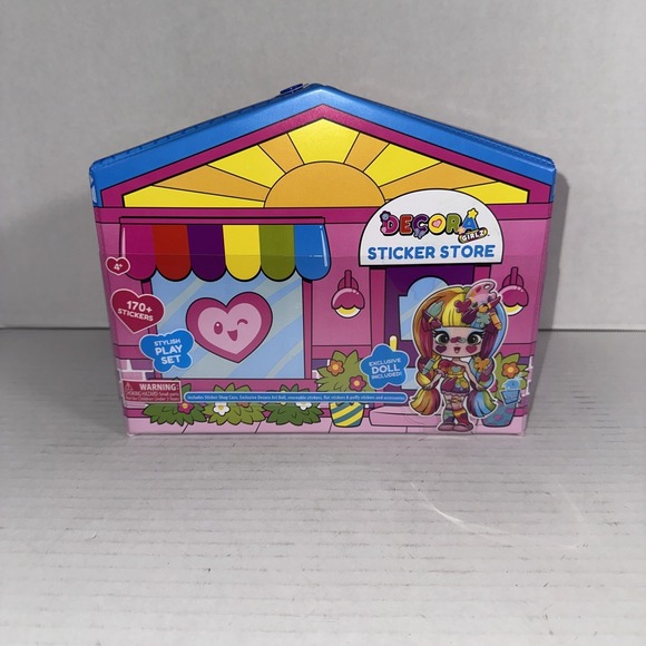 Toys | Decora Girlz Sticker Store Playset Exclusive 5 In Doll 17 ...